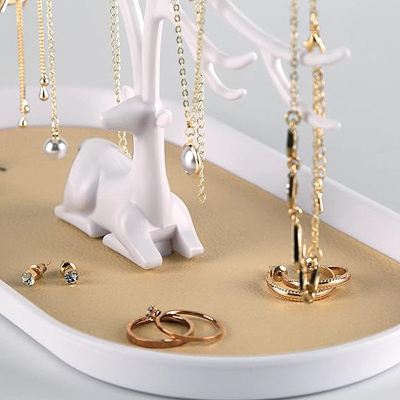 Antlers Jewelry Display Stand Tree Tower Rack Hanging Organizer for Ring Earrings Necklace Bracelet Millwood Pines